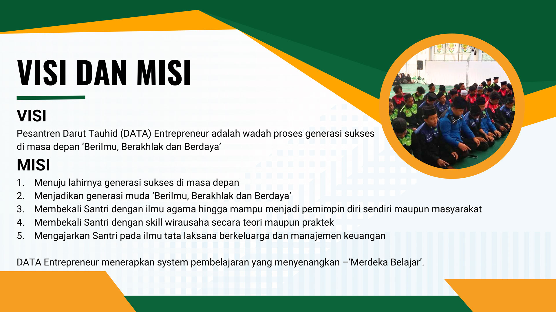 Profil DATA Entrepreneur – Pesantren DATA Entrepreneur
